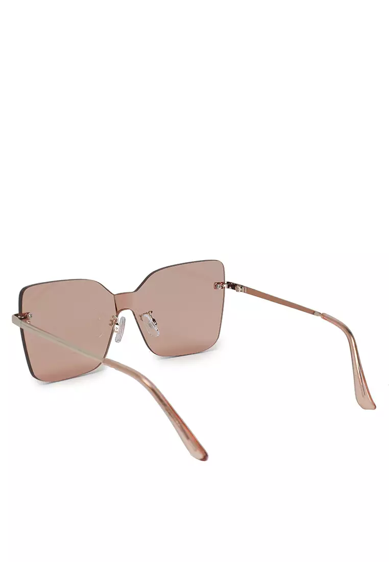 Jual ALDO Romashin Rimless Square Sunglasses Original 2025 | ZALORA ...
