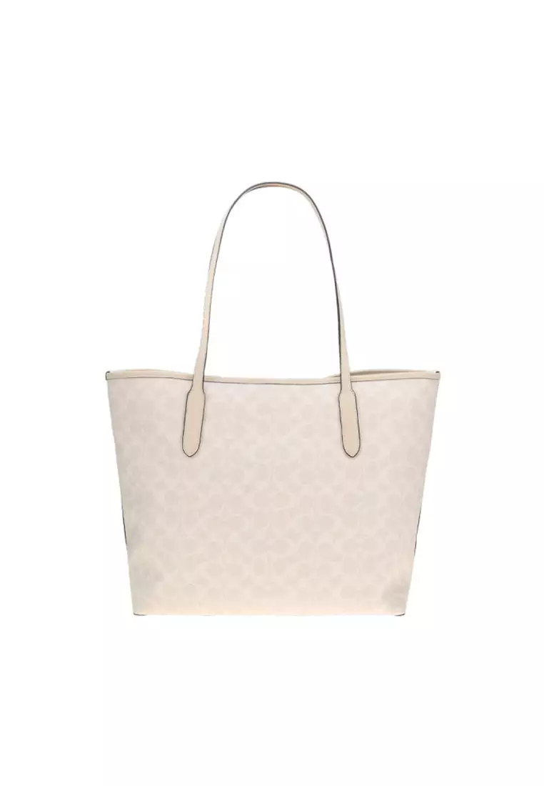 Buy Coach City Tote Bag In Signature Canvas CV976 2025 Online | ZALORA