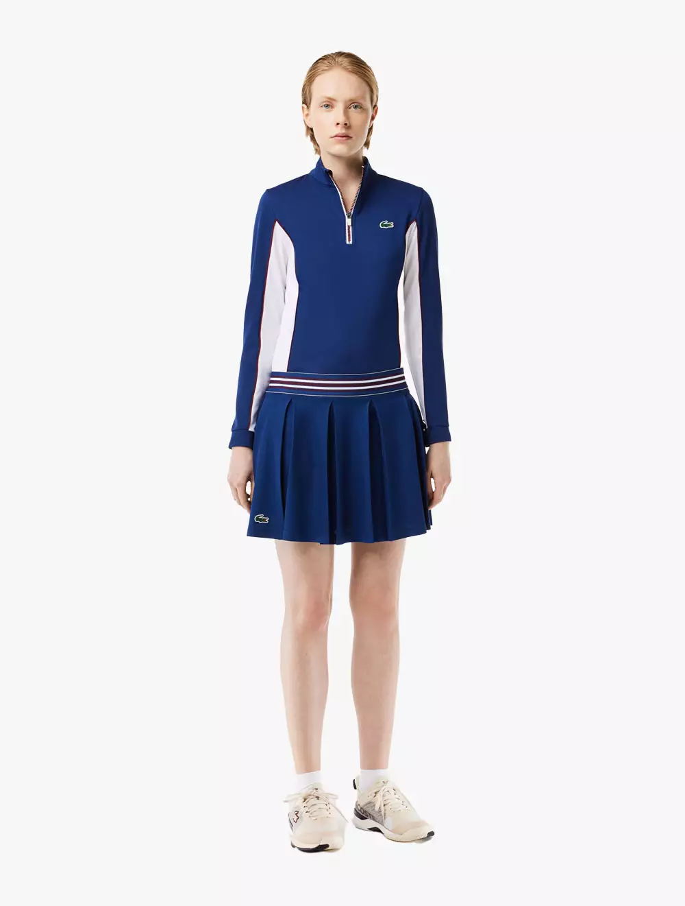 Jual Lacoste Sport Skirt With Integrated Piqué Shorty - Blue Original ...