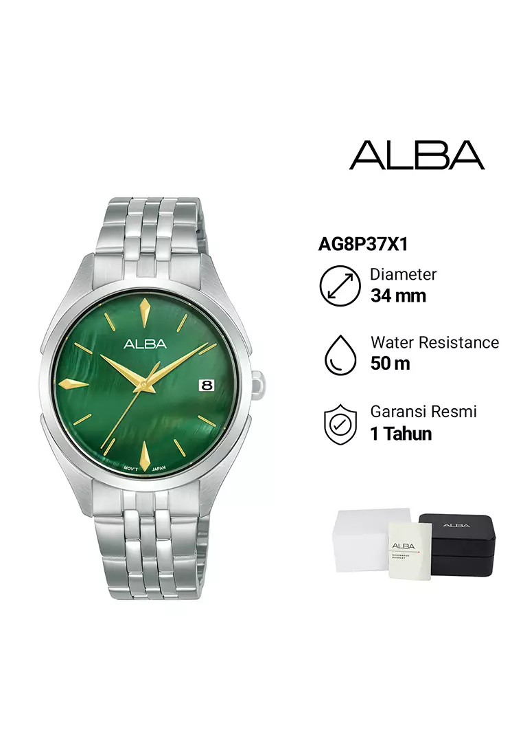 Jual Alba ALBA CUTiE AG8P37X1 - Jam Tangan Analog Wanita - Green Dial ...