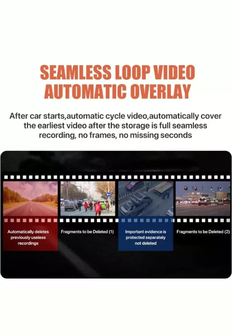 Buy Hikvision Hikvision F5 Dash Camera with Aromatherapy 1440P HD Emergency Video 360° Rotating ...