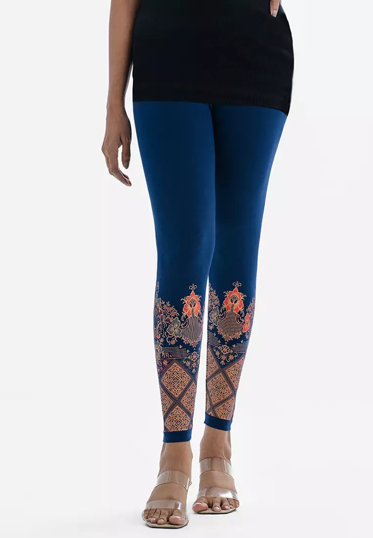 Buy Le Reve Le Reve Women's Leggings in Stretchable Cotton Knit Fabric ...