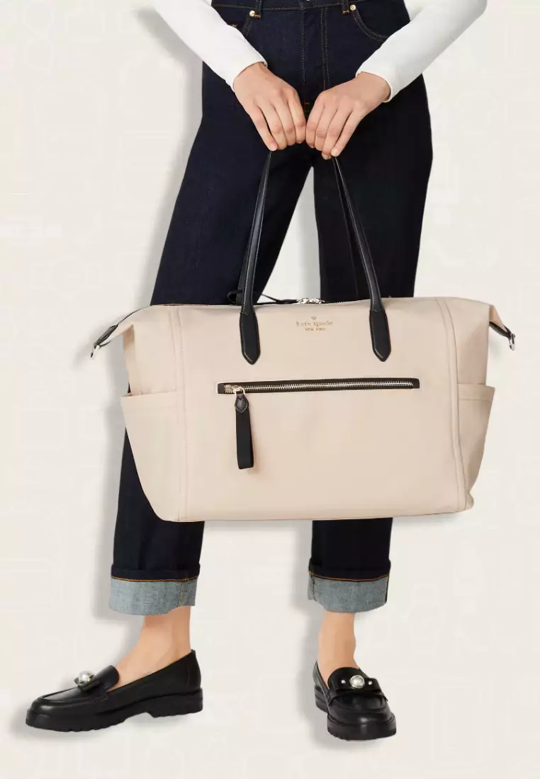 Jual Kate Spade Kate Spade Chelsea Nylon Weekender Black Original 2025 ...