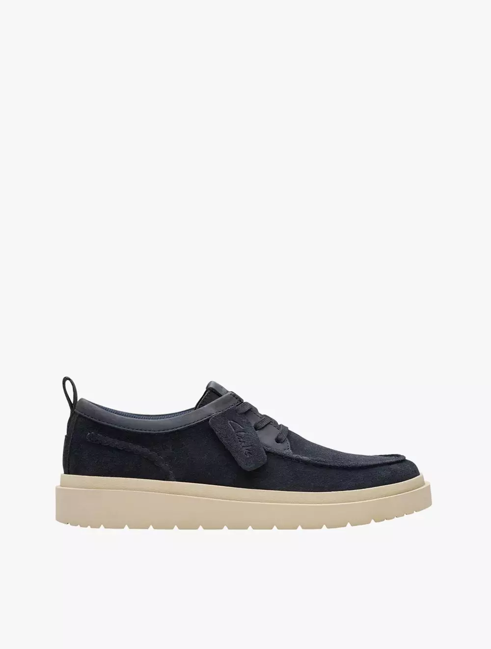 Jual CLARKS Clarks Polden Moc Navy Suede Original 2026 | ZALORA Indonesia