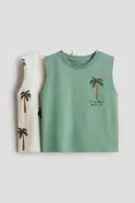 Jual H&M 2-pack vest tops Original 2026 | ZALORA Indonesia