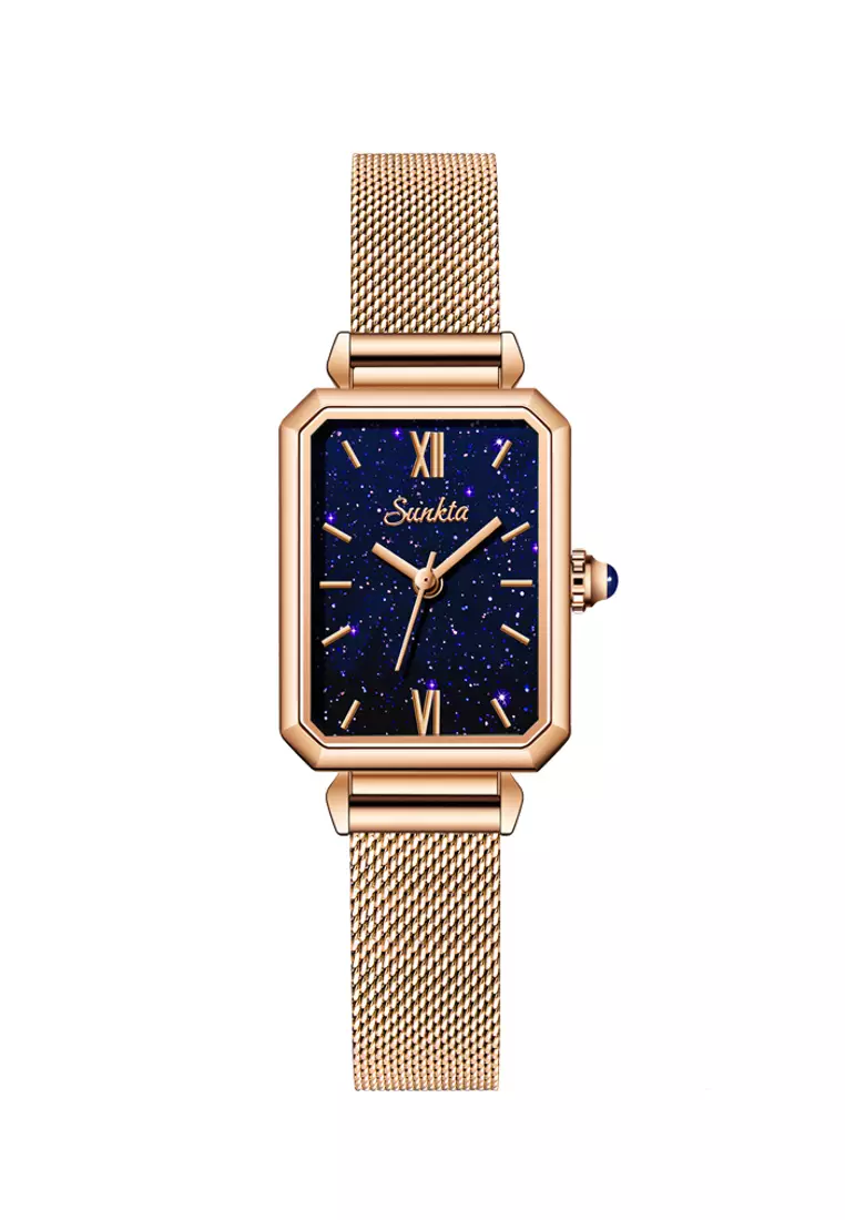 Buy LIGE SUNKTA Ladies Octagonal Quartz Watch, 27x20mm, Lapis Lazuli ...