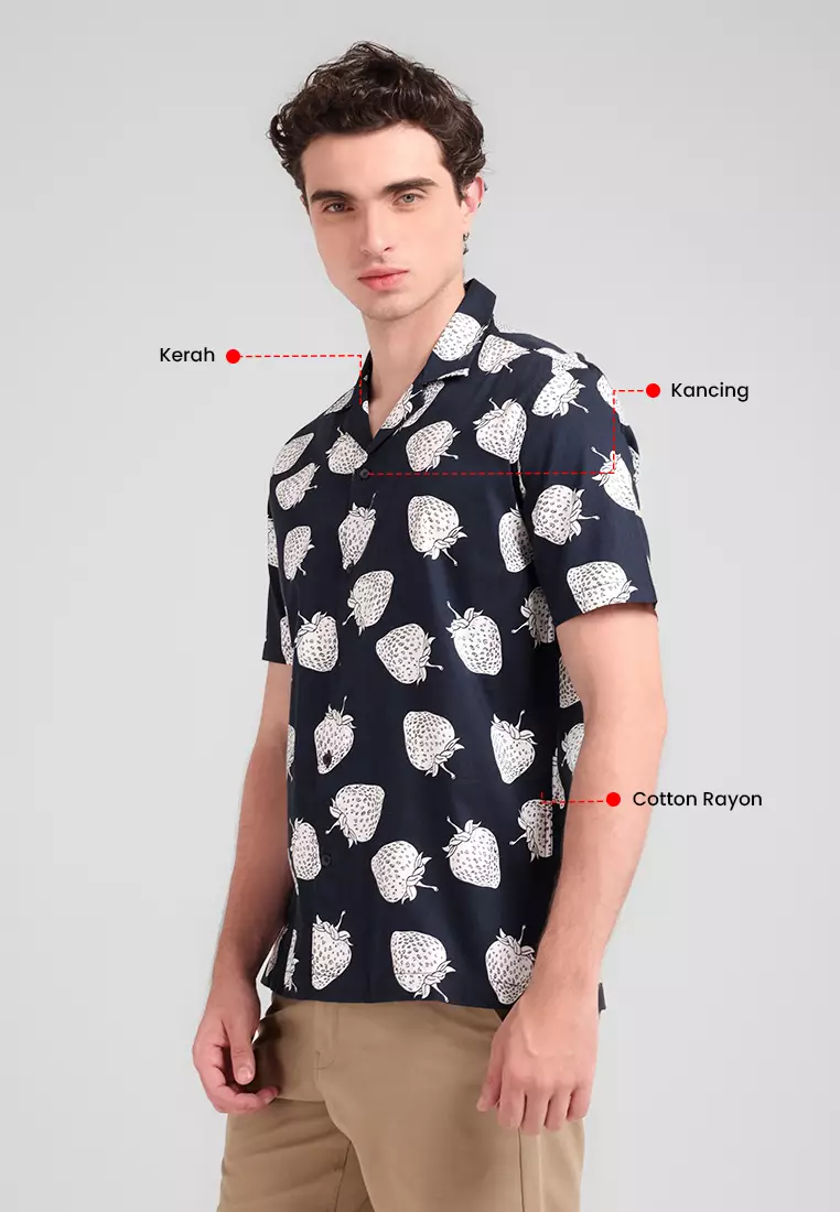 Jual Manzone MANZONE - Kemeja Lengan Pendek Pria Lilo 5 Comfort Fit ...