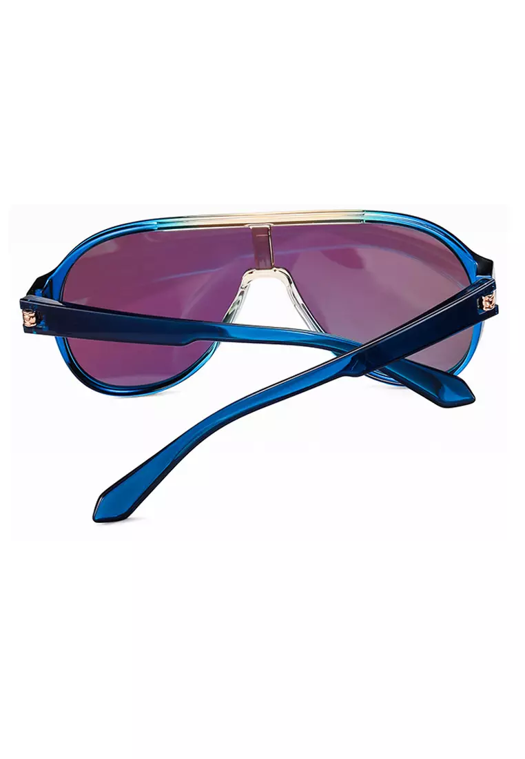 Buy Kings Collection Round Frame Polarized Oversized Sunglasses UV 400 ...