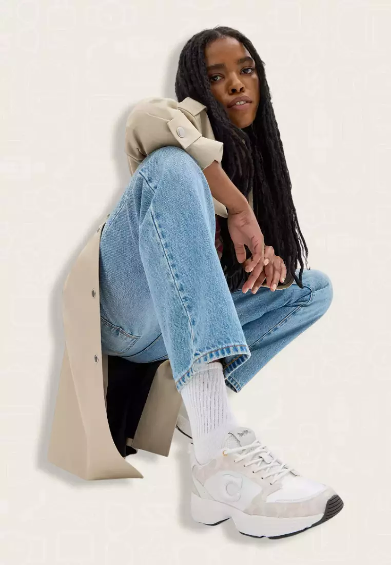 Jual Coach Coach Strider Sneaker In Signature Canvas Off White Original ...