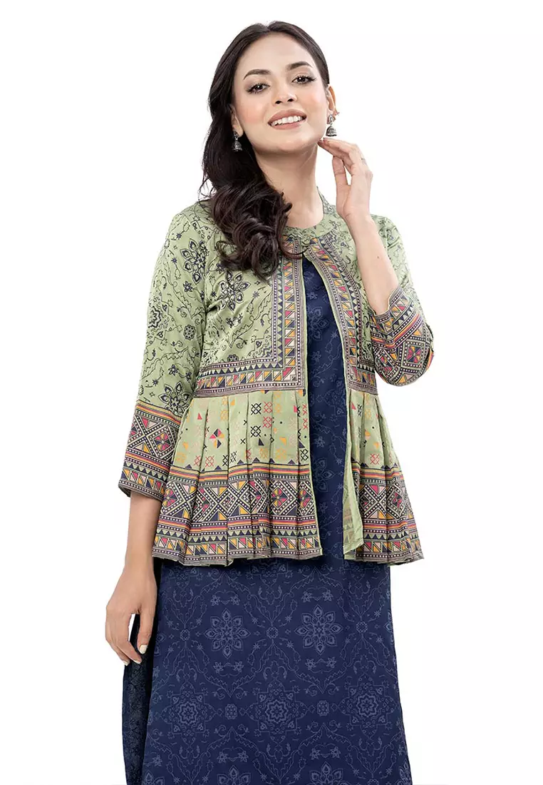 Buy Le Reve Le Reve Straight Cut Tunic with Matching Pleated Vest 2026 ...