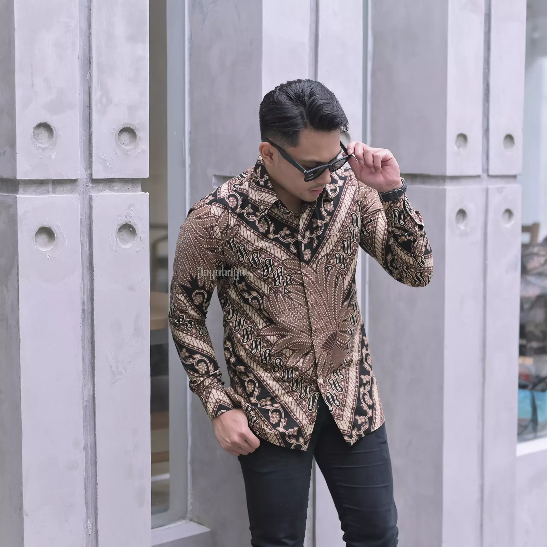 Jual Jayabaya Batik Jayabaya Batik Yudhistira Kemeja Batik Pria Lengan ...