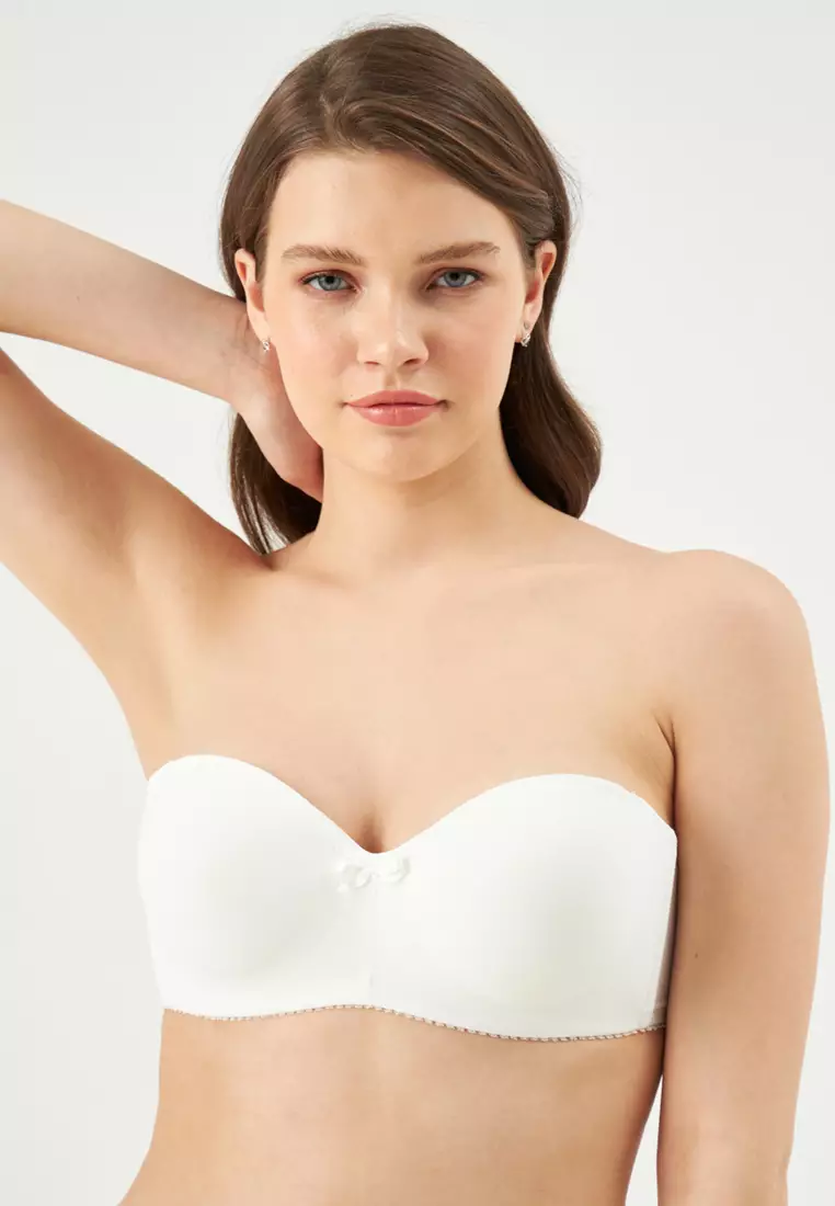 Buy EROS Ecru Minimizer Bra, Removable Straps, Basic Underwear for Women 2025 Online | ZALORA