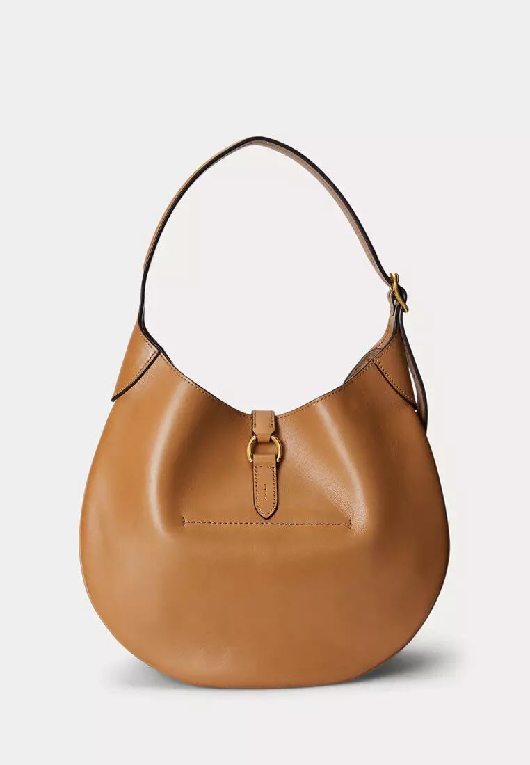 Buy Polo Ralph Lauren Polo ID Medium Leather Shoulder Bag Online ...
