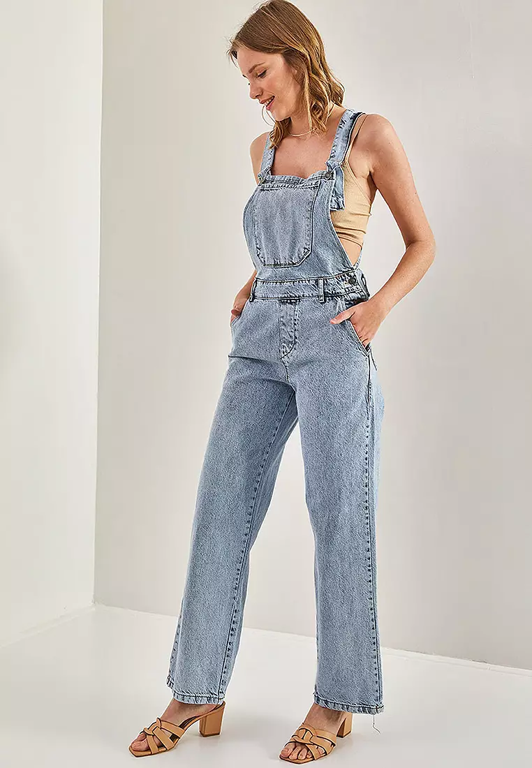 Bianco Lucci Long Denim Overall 2025 | Buy Bianco Lucci Online | ZALORA ...
