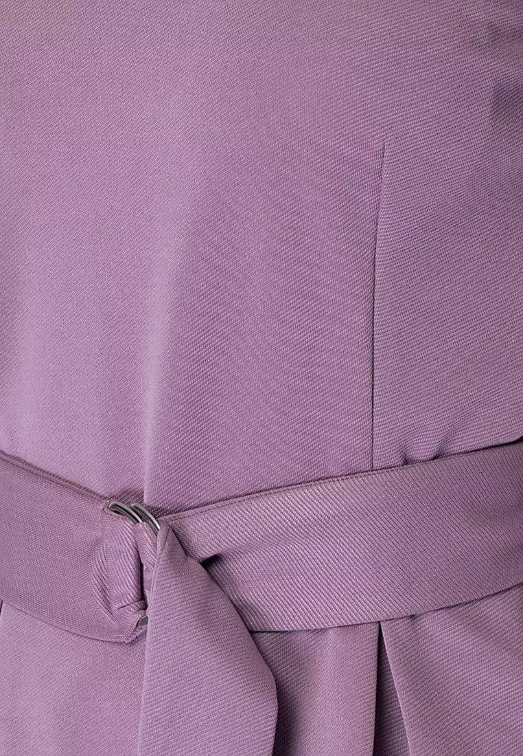 Buy FabAlley Lilac One Shoulder Top And Bottom Set 2025 Online | ZALORA ...