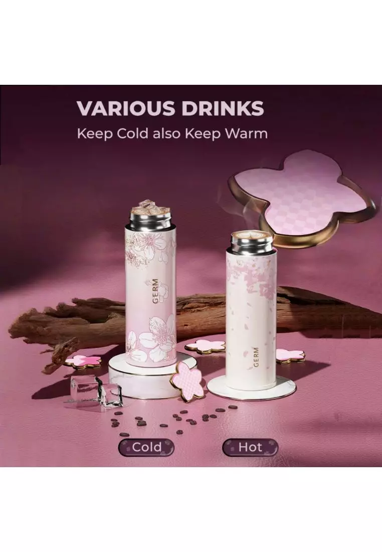 Buy Germ GERM Cherry Blossoms Holiday Thermos Cup 300ML Liner 316 Grade Stainless Steel ...