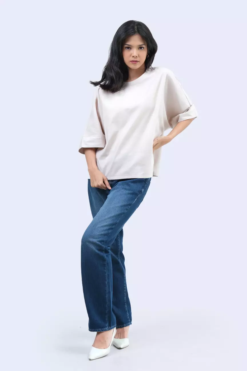 Jual Bodytalk Blouse Wanita Rhiannon Cream Original 2025 | ZALORA Indonesia