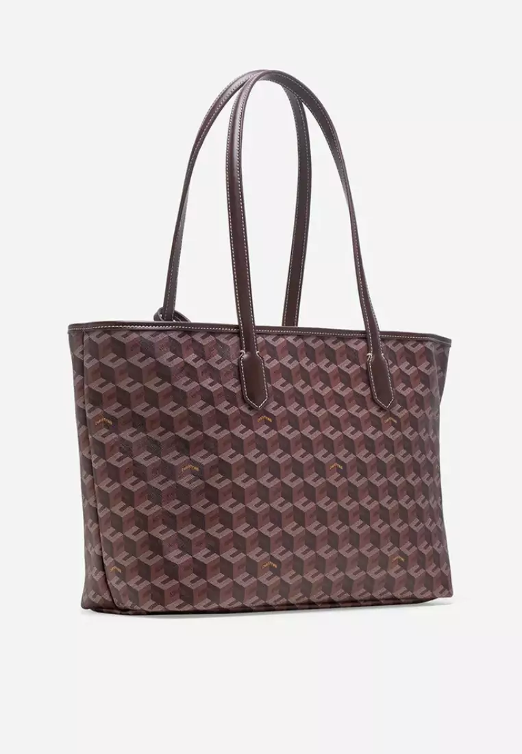 Jual Christy Ng Russo Monogram Tote Bag Brown Original 2026 | ZALORA ...