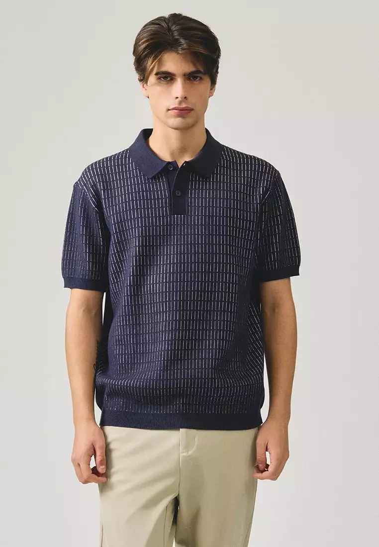 Buy REGATTA Regular Fit Polo Shirt With Contrast Jacquard Detail In ...