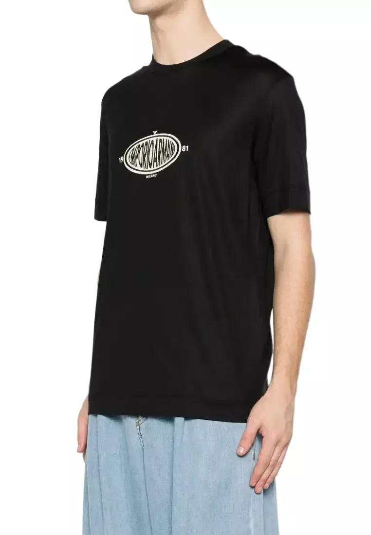 Buy Emporio Armani Men's Short Sleeved T-shirt in Black EM004916 ...