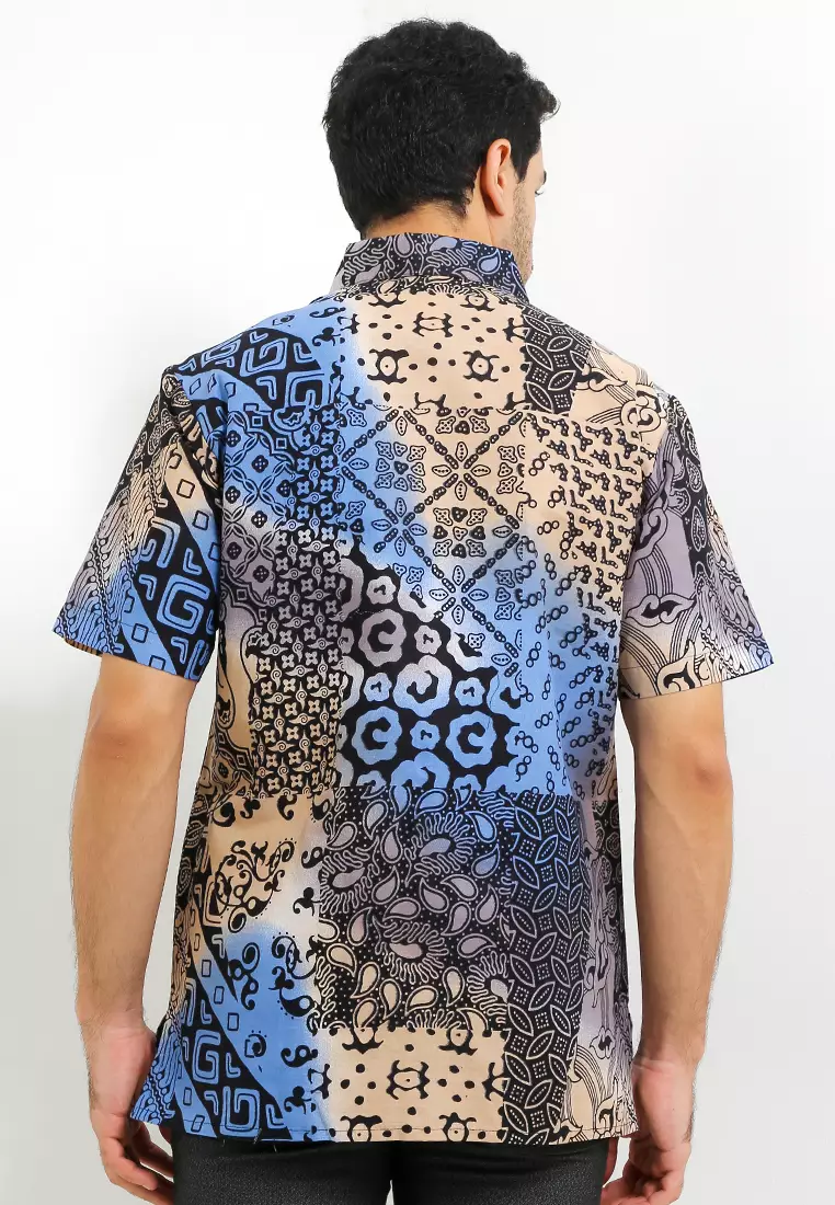 Jual ARJUNA WEDA Hem Body Fit Batik Tambal Pelangi Original 2025 ...