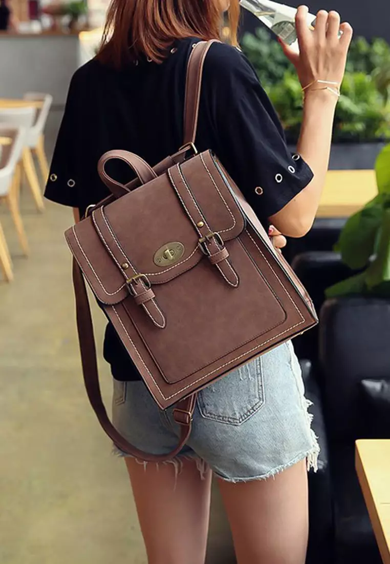 Buy AOKING Vintage British Women's Backpack Shoulder Bag 2025 Online ...
