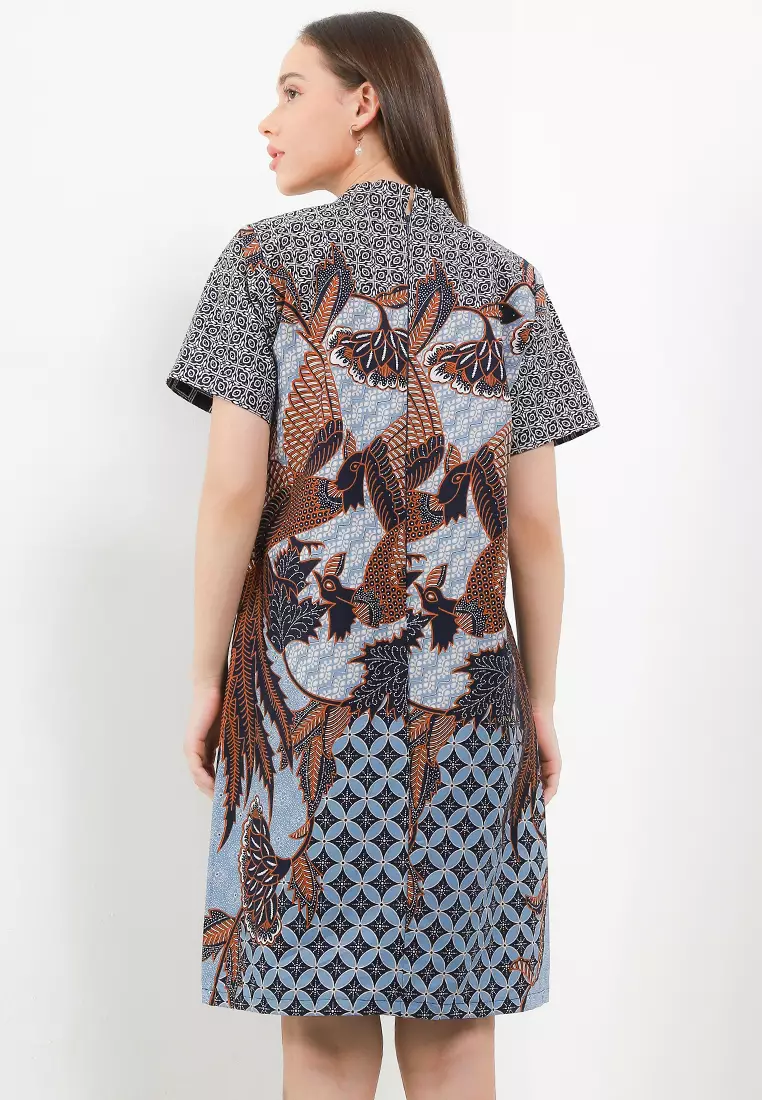 Jual Krisna Batik Adena Dress Batik Katun Original 2025 | ZALORA Indonesia