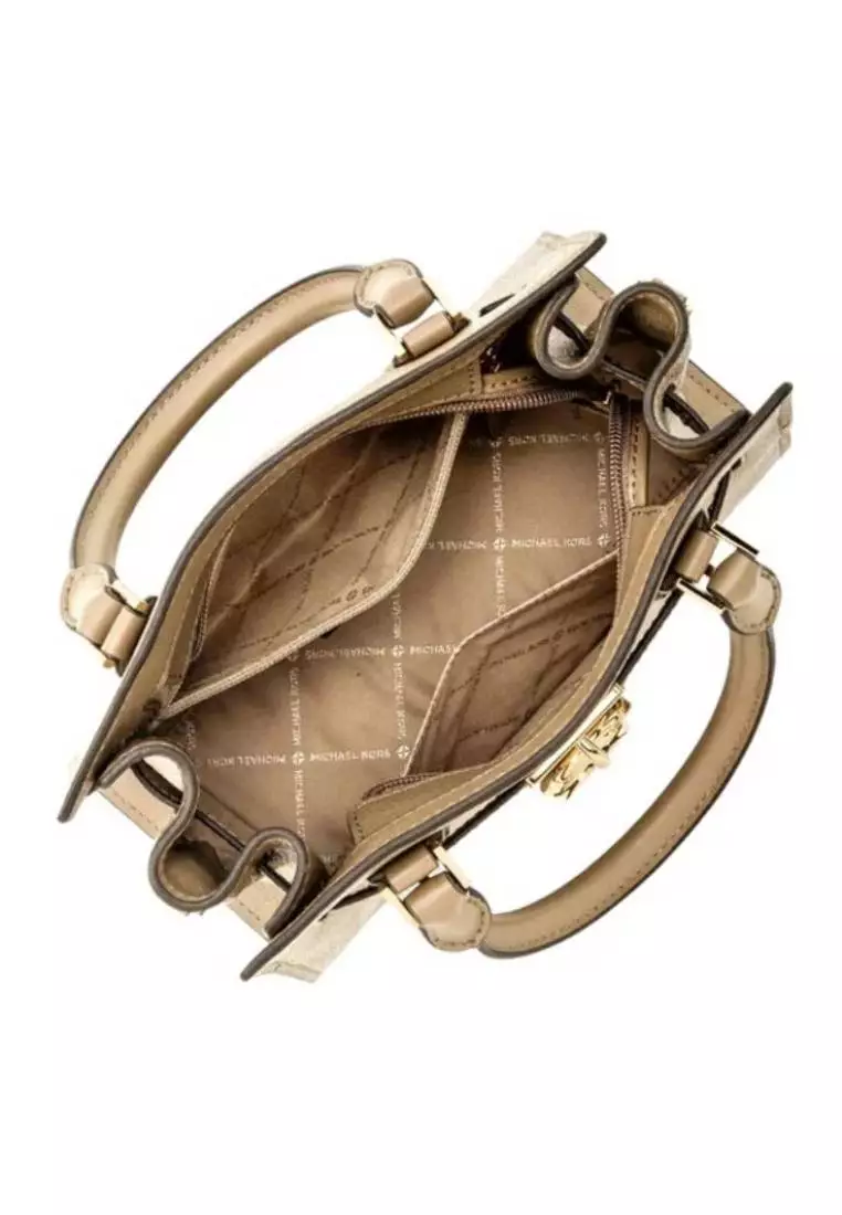 Jual MICHAEL KORS Michael Kors Hamilton XS Satchel Crossbody Leather Camel Original 2024 ...