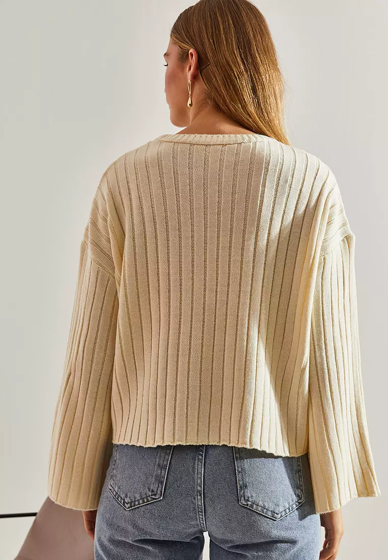 Buy Bianco Lucci Vertical Textured Knitwear Sweater 2026 Online | ZALORA