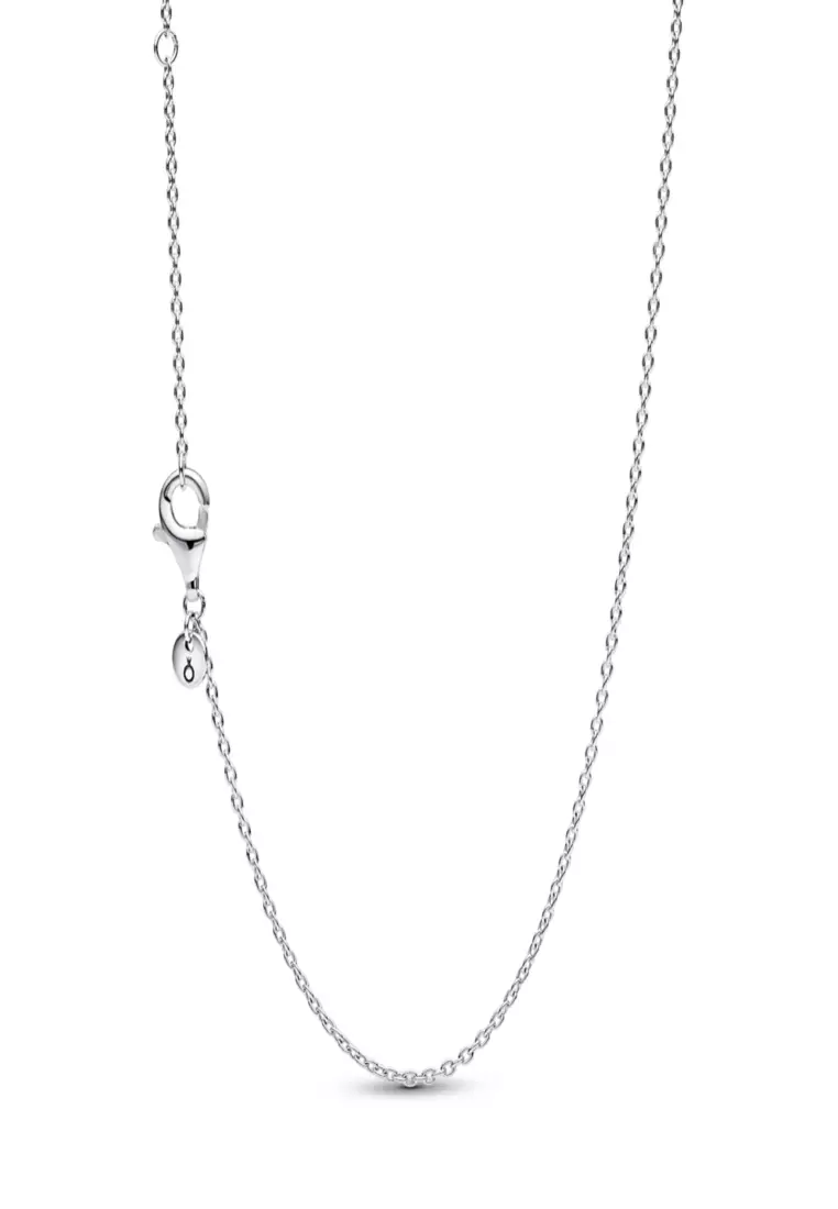 Buy PANDORA Pandora Classic Cable Silver Chain Necklace (45cm) Online ...