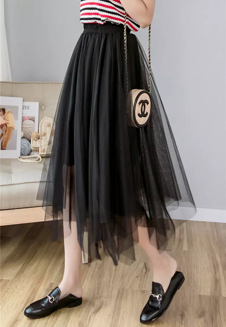 Buy Halo Layered Net Yarn Skirt 2025 Online | ZALORA
