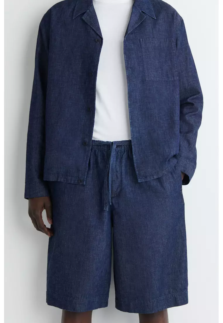 Buy COS DRAWSTRING DENIM SHORTS 2026 Online | ZALORA
