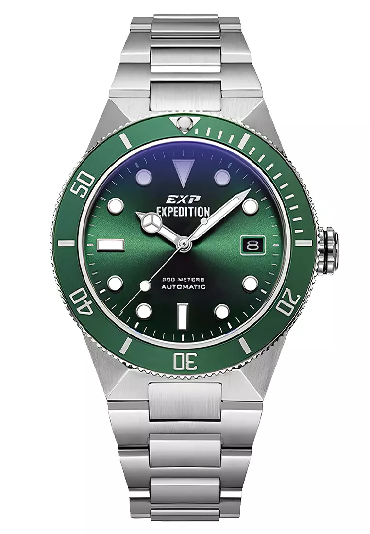 Jual Expedition Jam Tangan Pria EXP Automatic EX 6851 MABSSGN Green ...