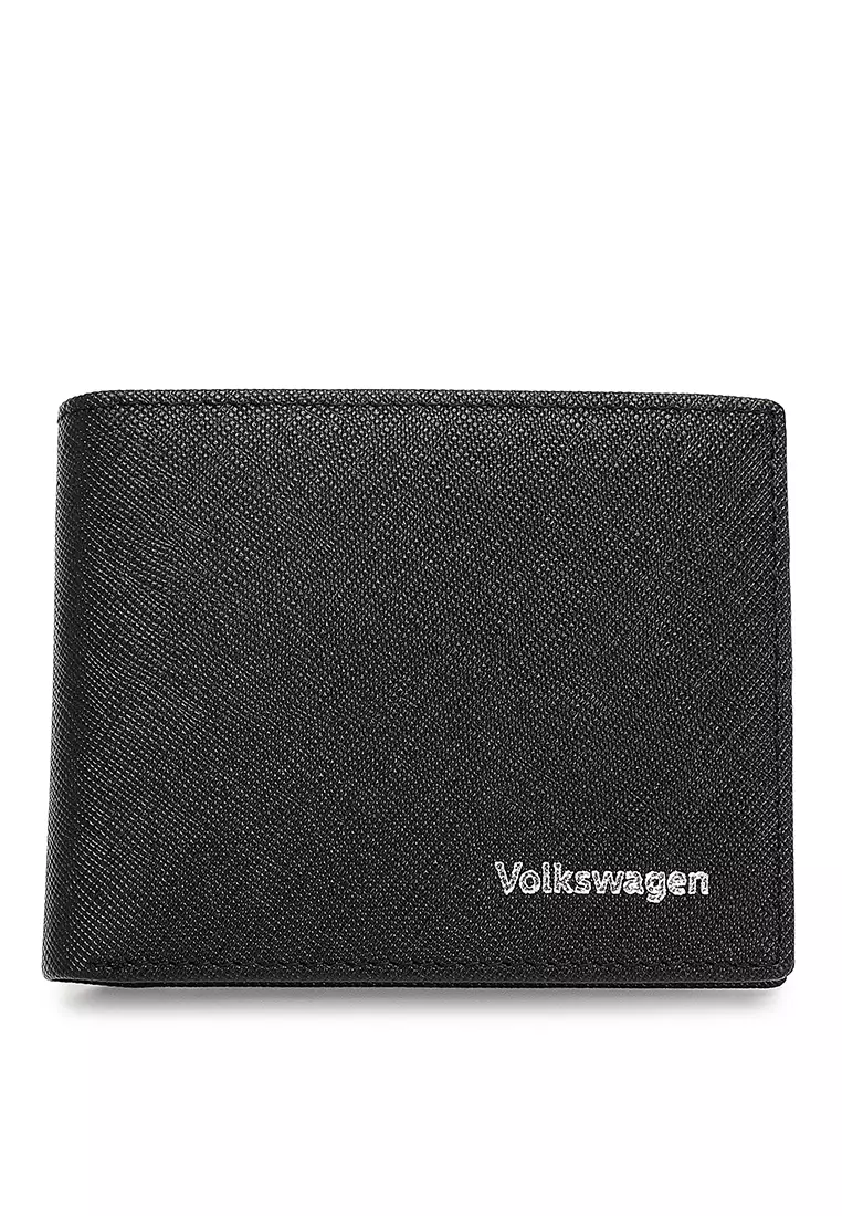 Buy Volkswagen Men's RFID Genuine Leather Bi Fold Short Wallet Online ...