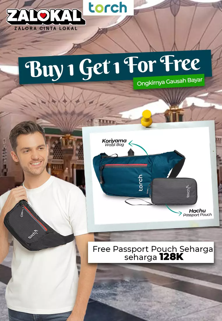 Jual TORCH.ID Torch Koriyama Legion Blue Waist Bag + Free Gift Hachu ...