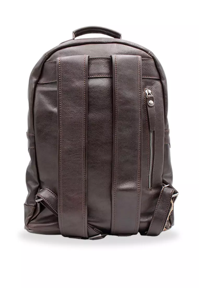 Buy Arden Teal Cartagena Walnut Leather Backpack Online | ZALORA Malaysia