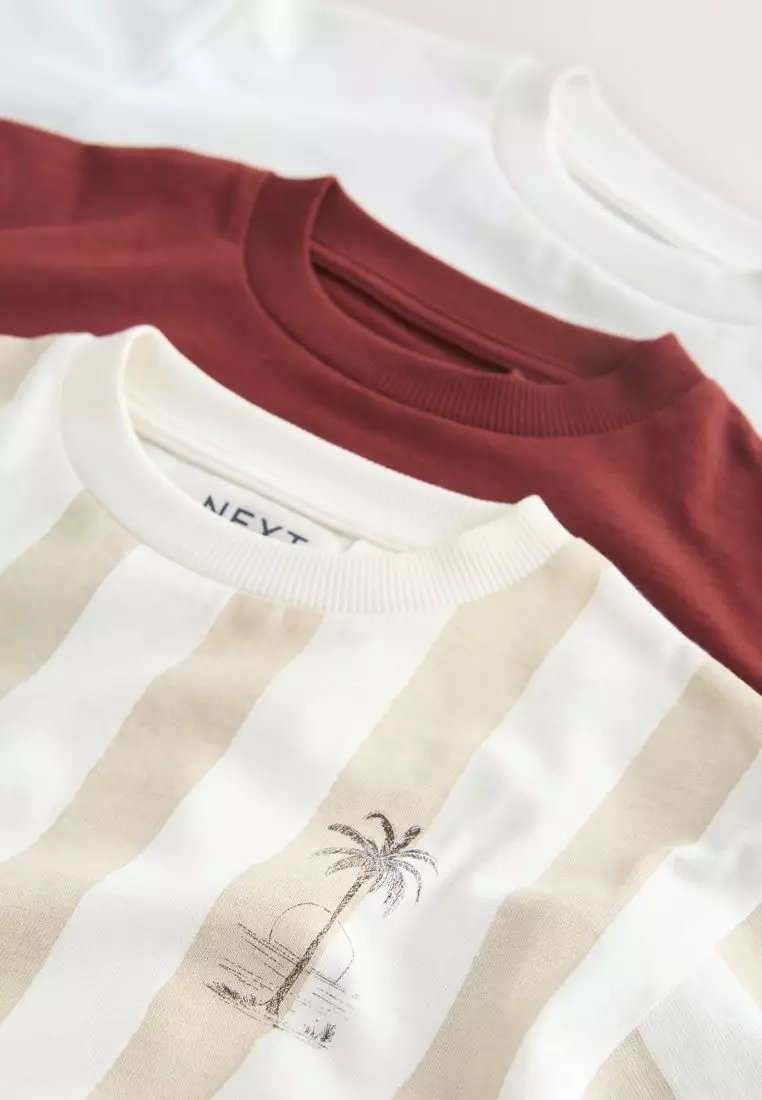Buy NEXT Short Sleeve Graphic T-Shirts 3 Pack Online | ZALORA Malaysia