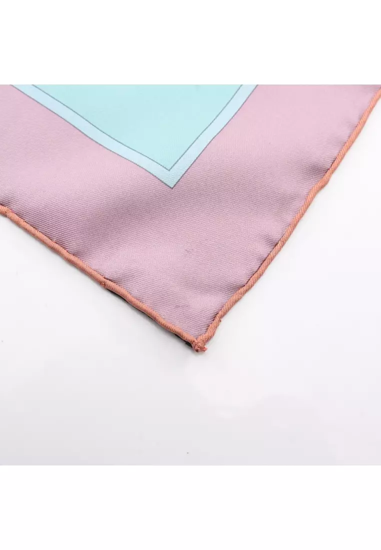 Buy Hermes Pre-Loved Hermès carres 90 Tatersale scarf silk Light blue ...