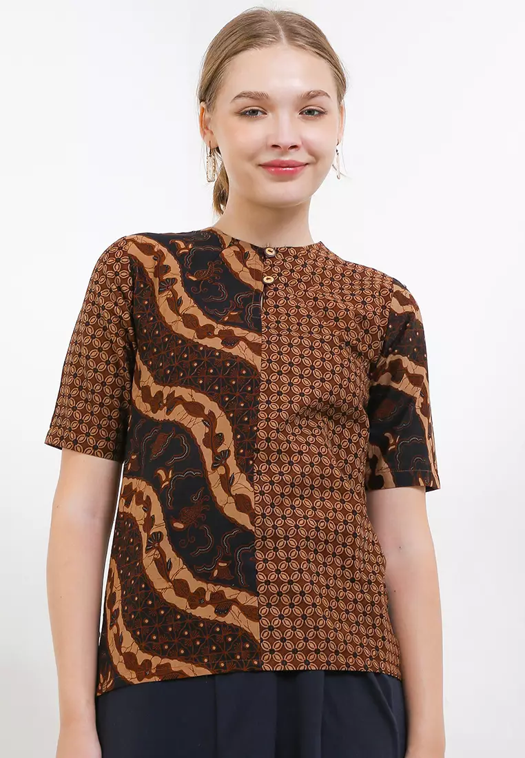 Jual Batik First Blouse Kupnat Button TCH28 Full-Cut&Sew Original 2023 ...
