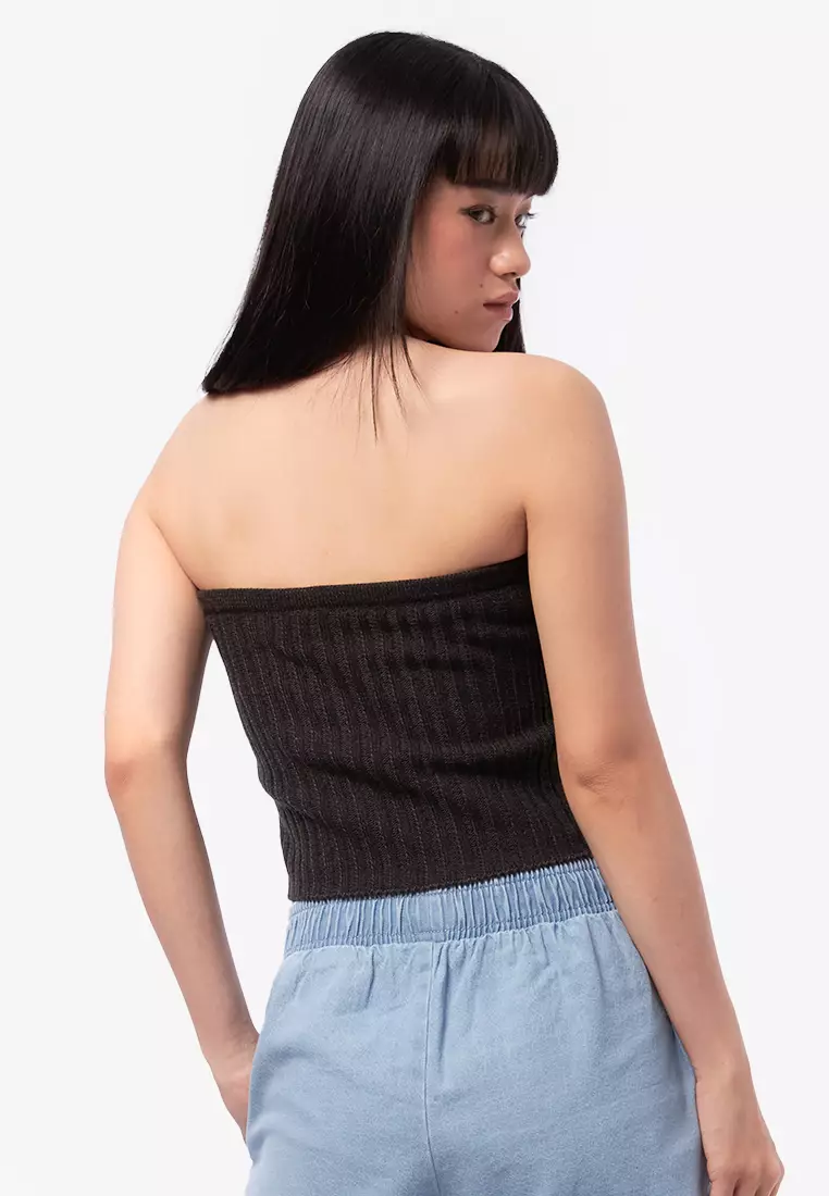 Jual COLORBOX Cut Out Ribbed Tube Top Original 2025 | ZALORA Indonesia