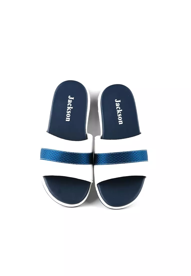 Jual Jackson Jackson Kids Beam 1JS White Navy - Sandal Slide Original ...
