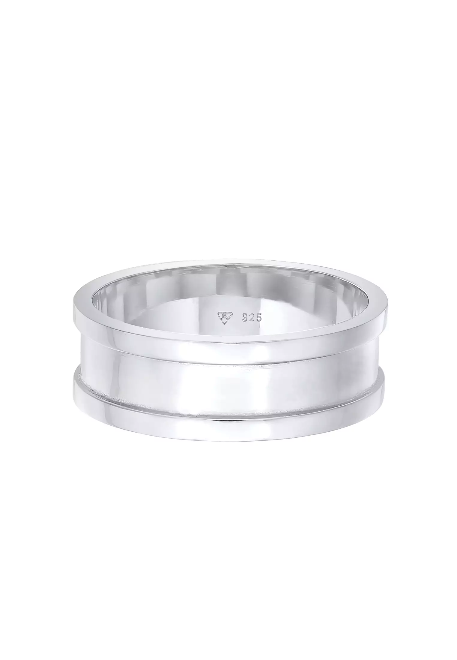 Buy Kuzzoi Men's Silver Grooved Band Ring 2026 Online | ZALORA