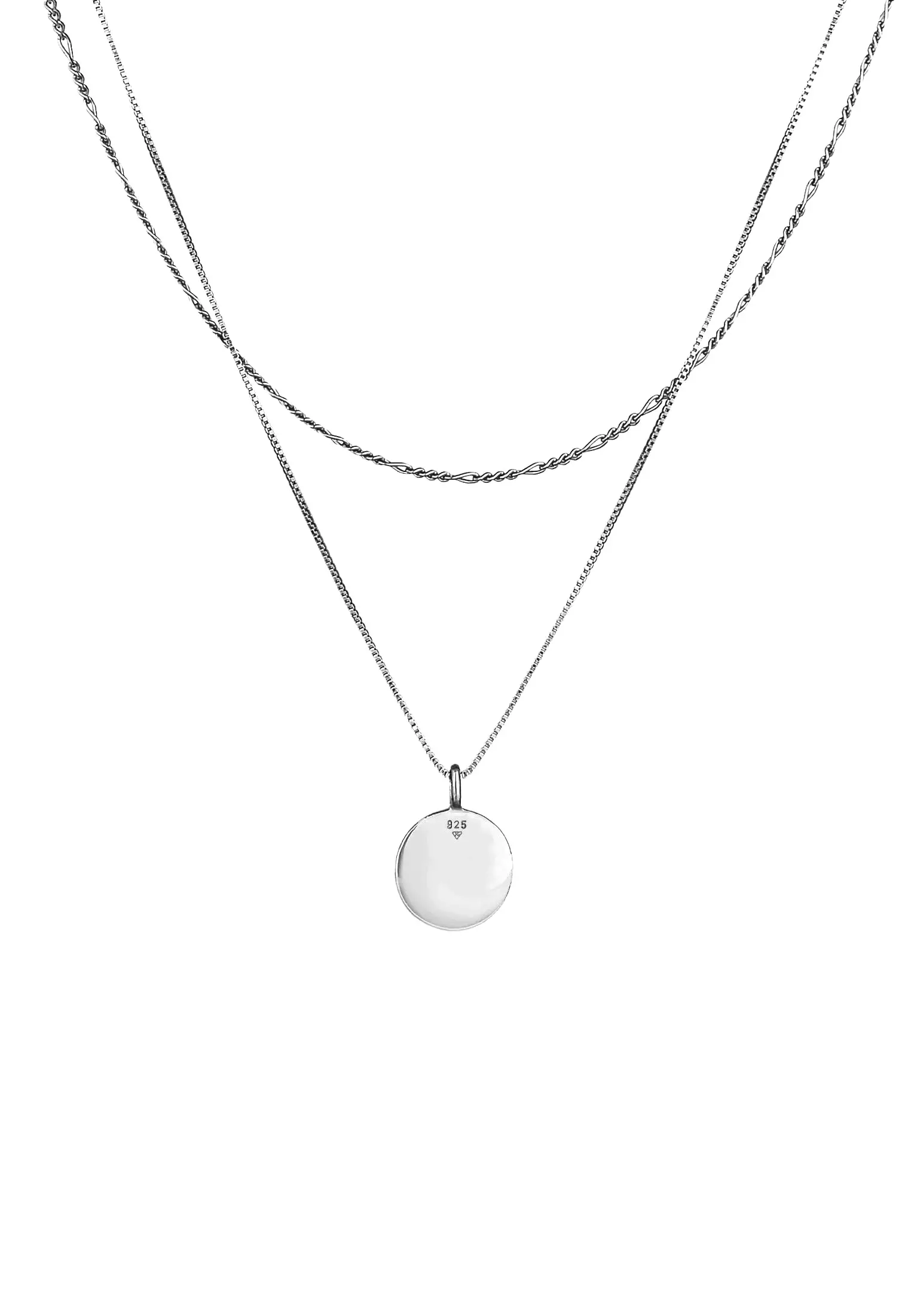 Buy Kuzzoi Men's Silver Layered Coin Pendant Necklace – Oxidised 2026 ...