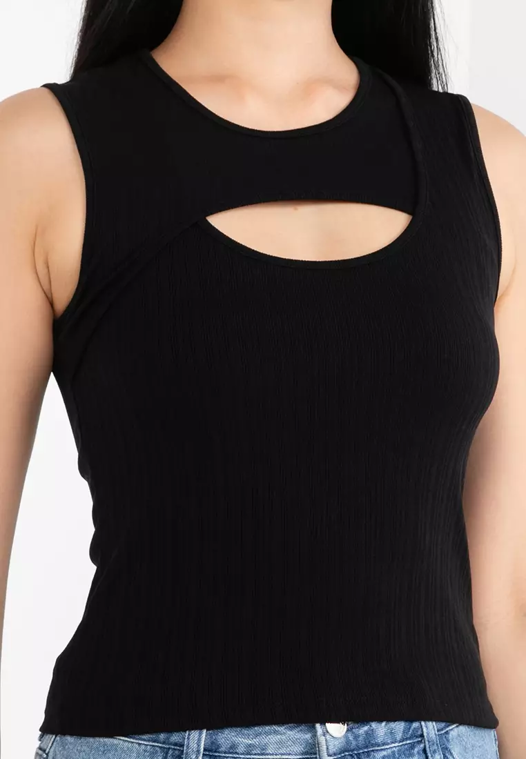 Buy Cotton On Romy Cut Out Tank Top Online | ZALORA Malaysia