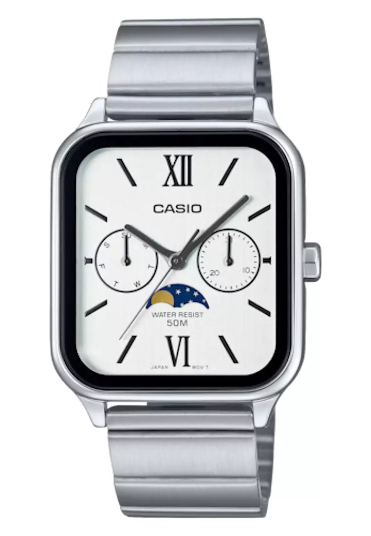 Buy Casio Casio Analog Lunar Watch (MTP-M305D-7A2) 2025 Online | ZALORA