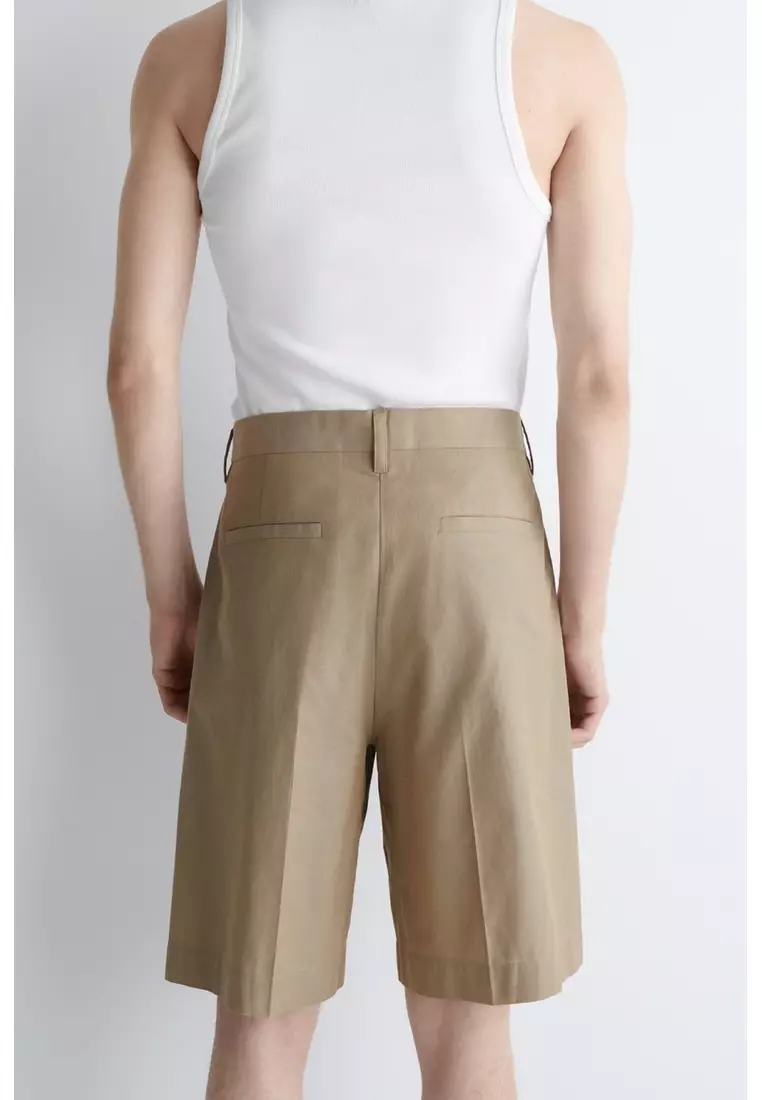 Buy COS TAILORED TEXTURED-COTTON SHORTS 2026 Online | ZALORA