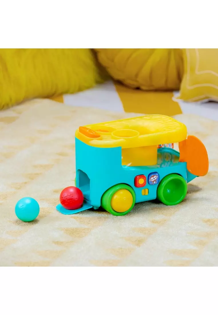Buy Bright Starts Pop & Roll Safari Bus Ball 2025 Online | ZALORA ...