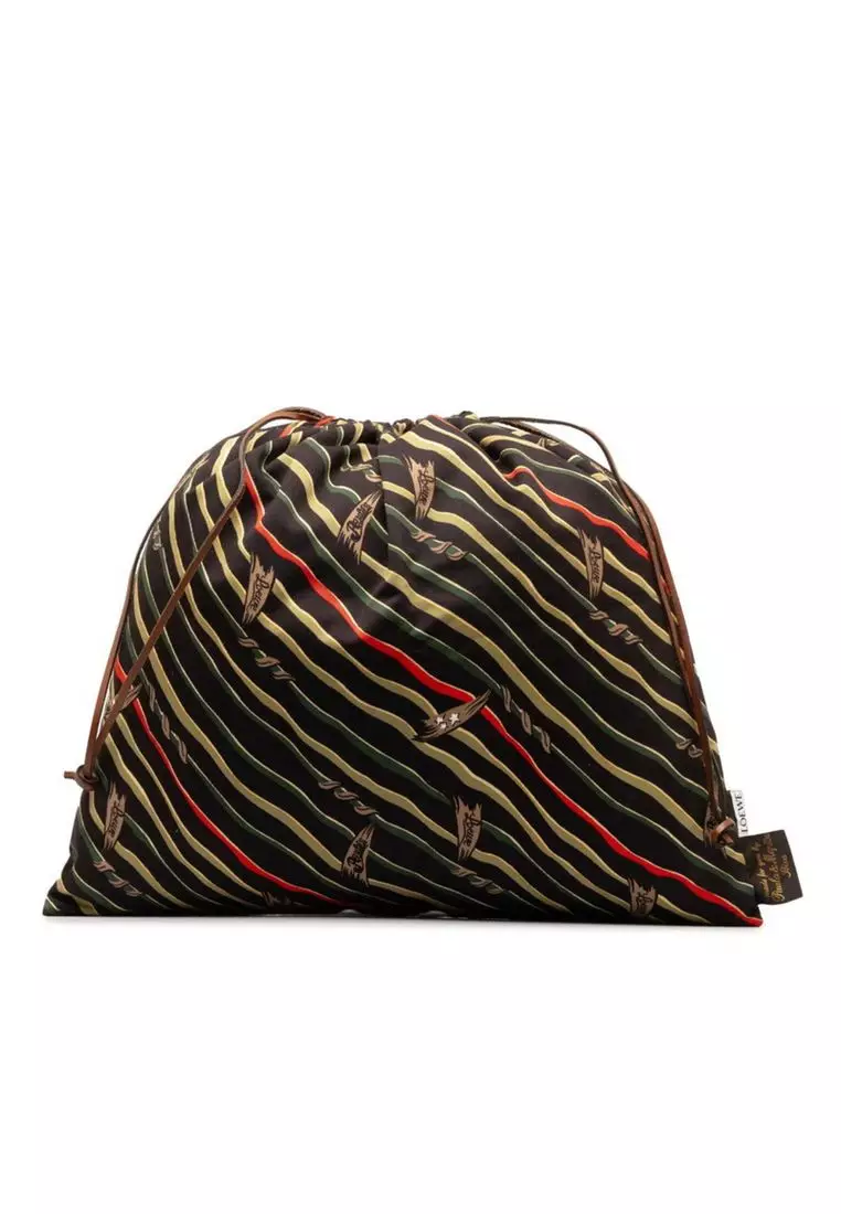 Loewe Pre-Loved Loewe Multi Canvas Drawstring Pouch 2025 | Buy Loewe ...
