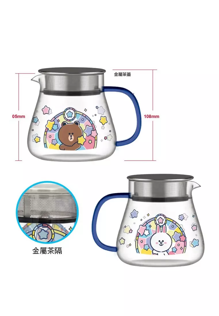 LINE FRIENDS LINE FRIENDS - glass Teapot |coffee Teapot 2025 | Buy LINE ...