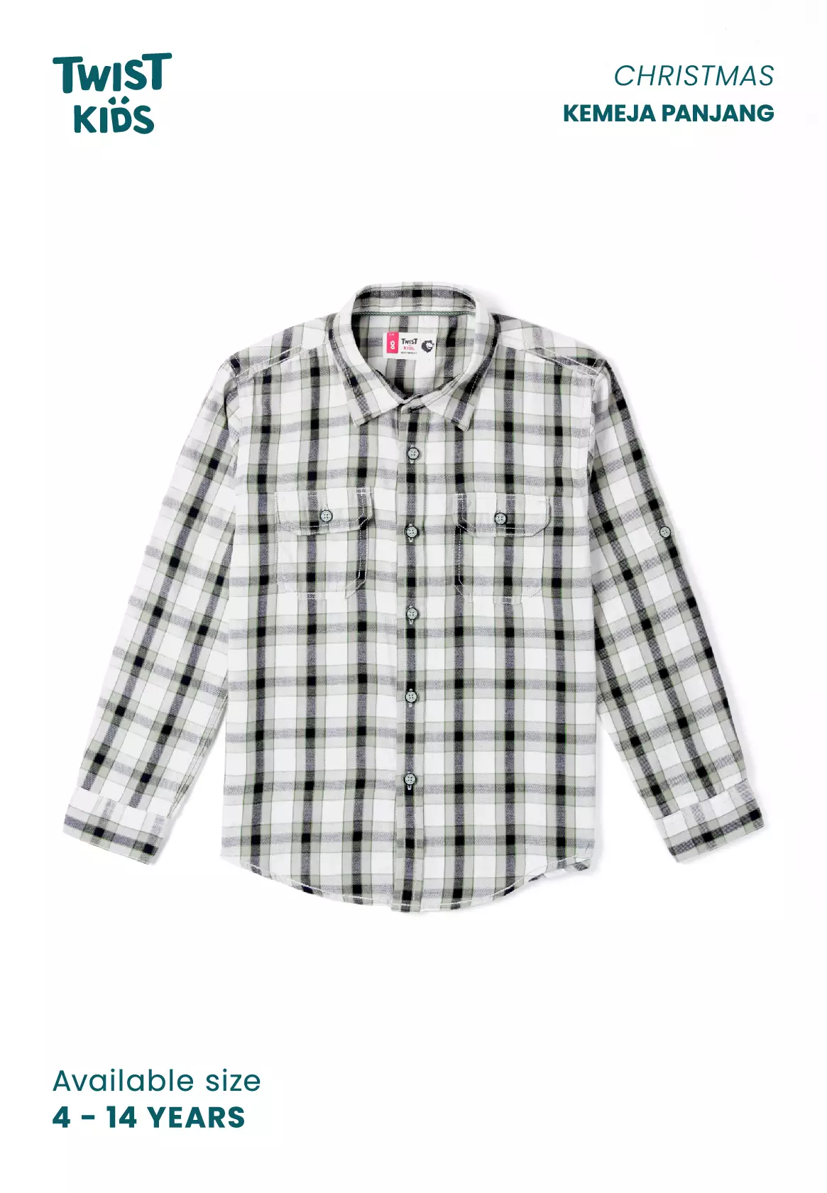 Jual Twist Kids Twist Kids - Ellon C, Christmas Series, Kemeja Natal ...